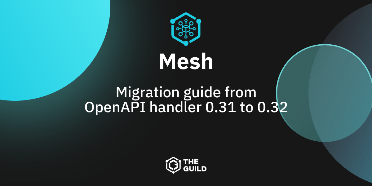 Migration Guide From Openapi Handler 031 To 032 Graphql Mesh